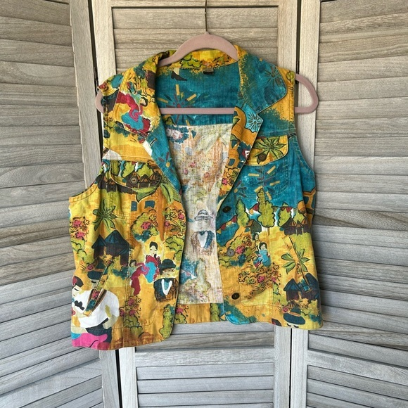 Chico's | Jackets & Coats | Vintage Patterned Vest Fiesta | Poshmark